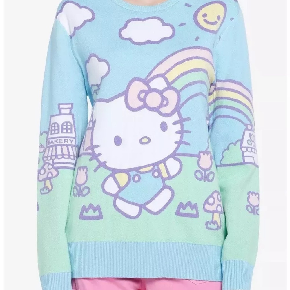Hello Kitty Sanrio Hot Topic Jumbo Art Pastel Oversiz… - Gem